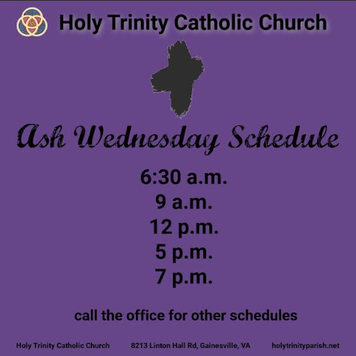 Ash Wednesday - Holy Trinity Catholic Church